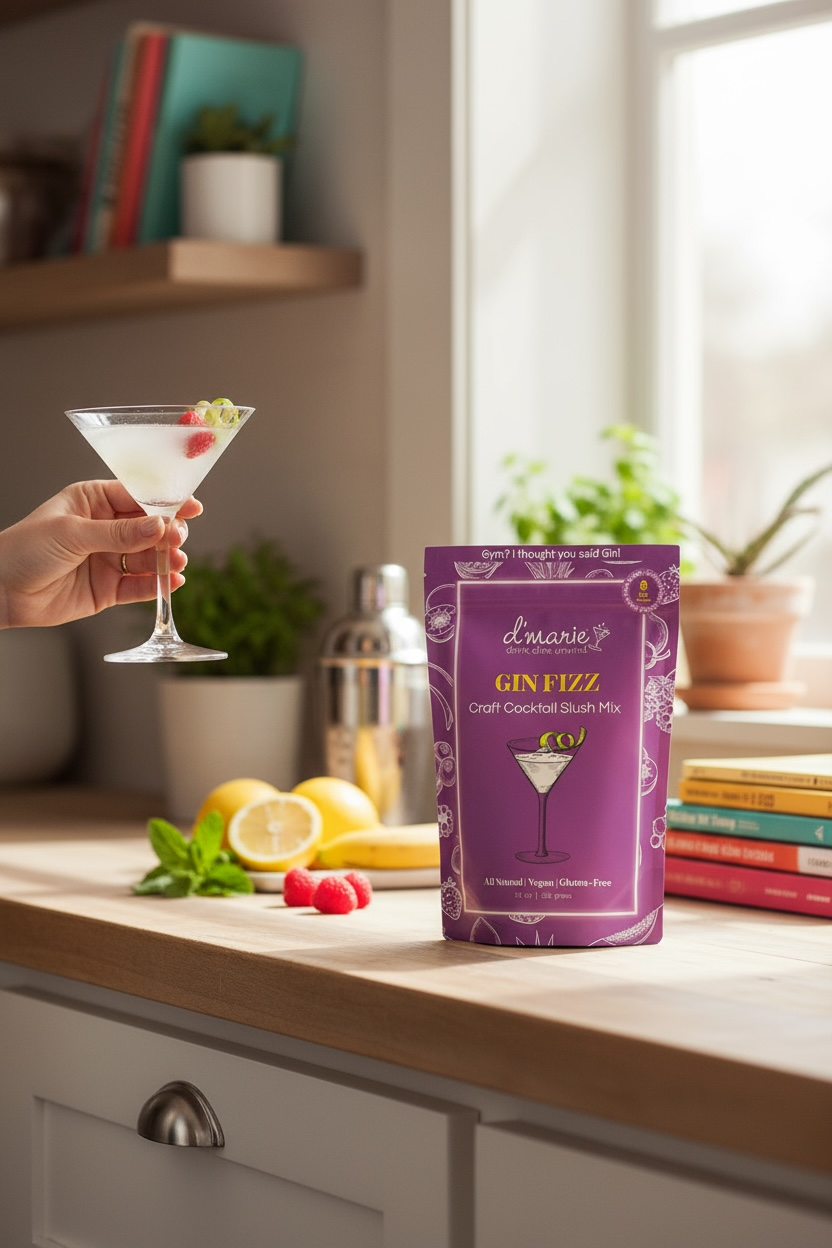 Gin Fizz Cocktail Mix - Ready-To-Freeze Cocktail – d'marie inc.